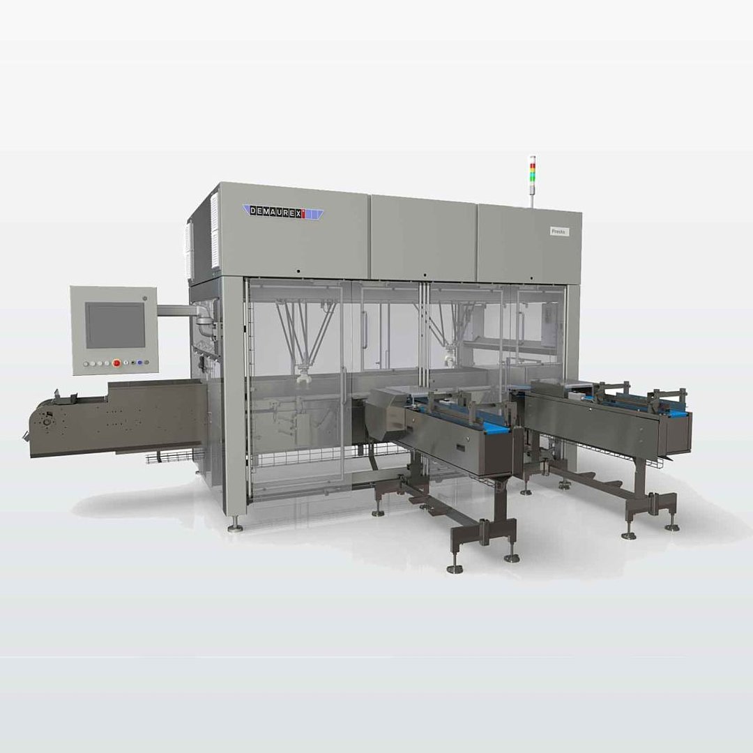 Presto - loading of multipack wrappers and cartoners - Rotzinger