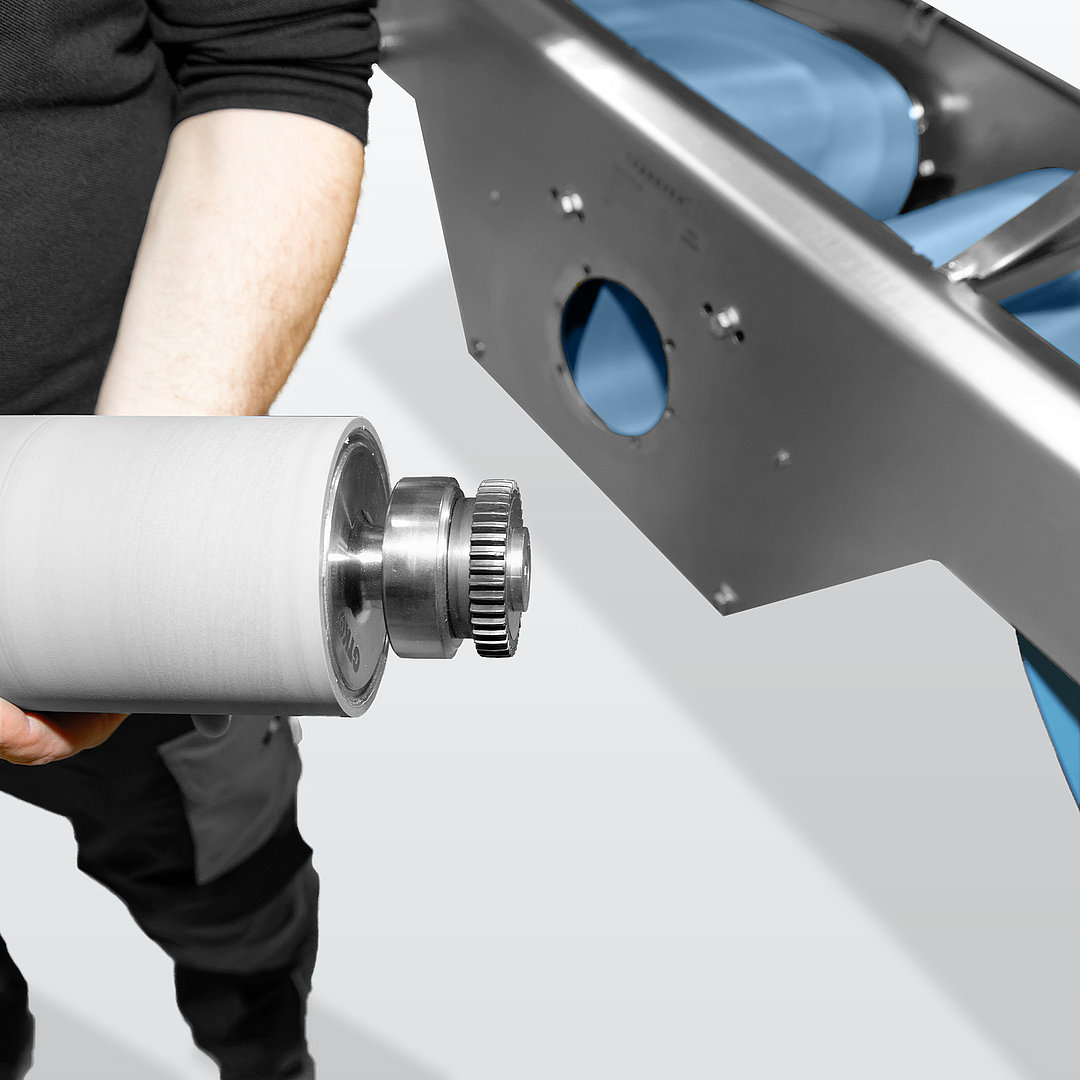 Hygienic Conveyor for dry Cleaning - Rotzinger